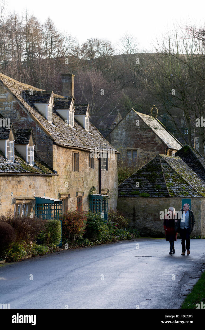 Snowshill village in winter, Gloucestershire, England, UK Stock Photo ...