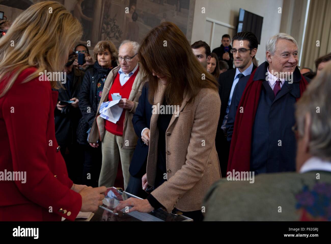 Paris, France. 13th December, 2015. Carla Bruni Italian-French singer ...