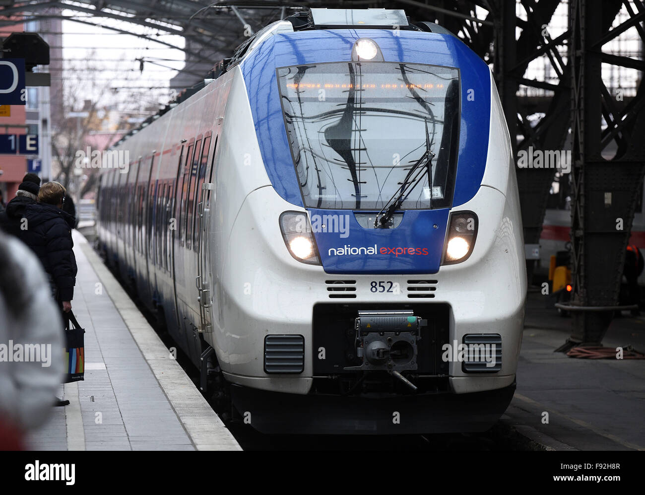 Cologne, Germany. 13th Dec, 2015. A train from railway carrier National ...