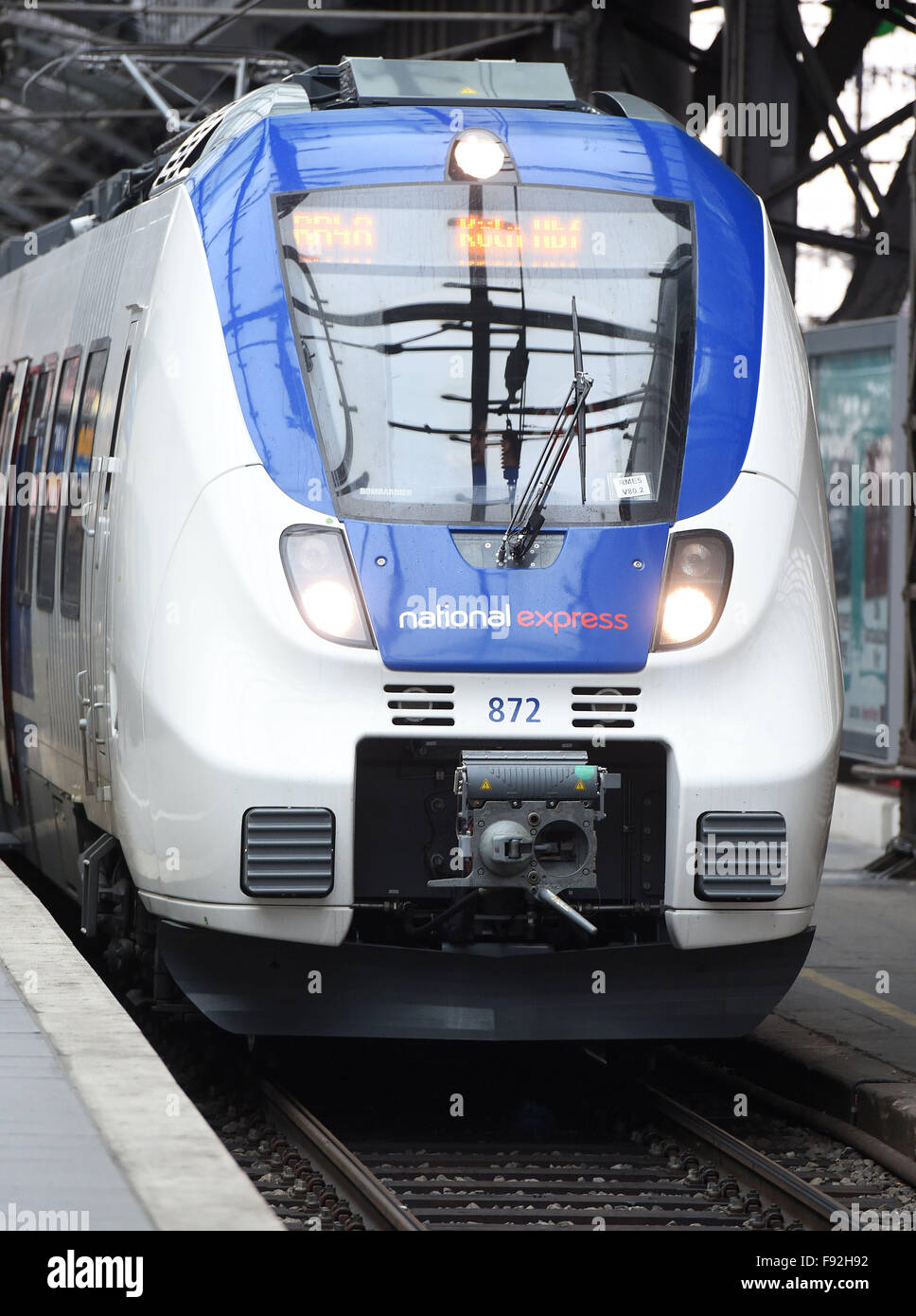 Cologne, Germany. 13th Dec, 2015. A train from railway carrier National ...