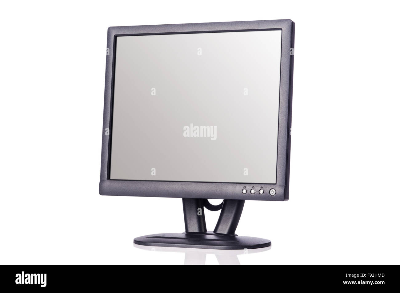 Computer monitor isolated on the white Stock Photo - Alamy