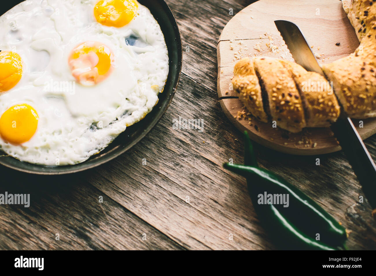 Wooden table rustic hi-res stock photography and images - Alamy