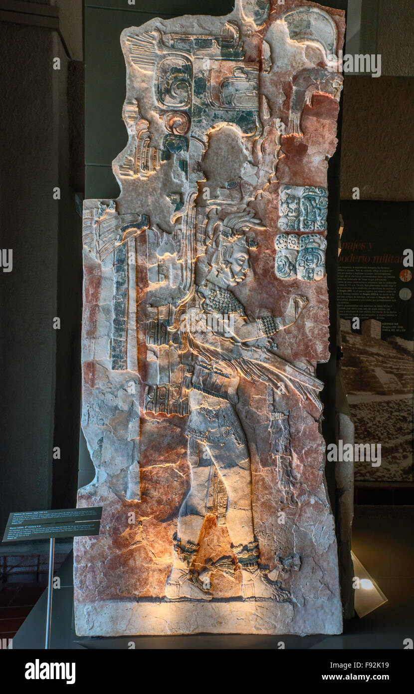 Stucco tablet, depicting ruler U Pakal K'inich, 8th century, from ...