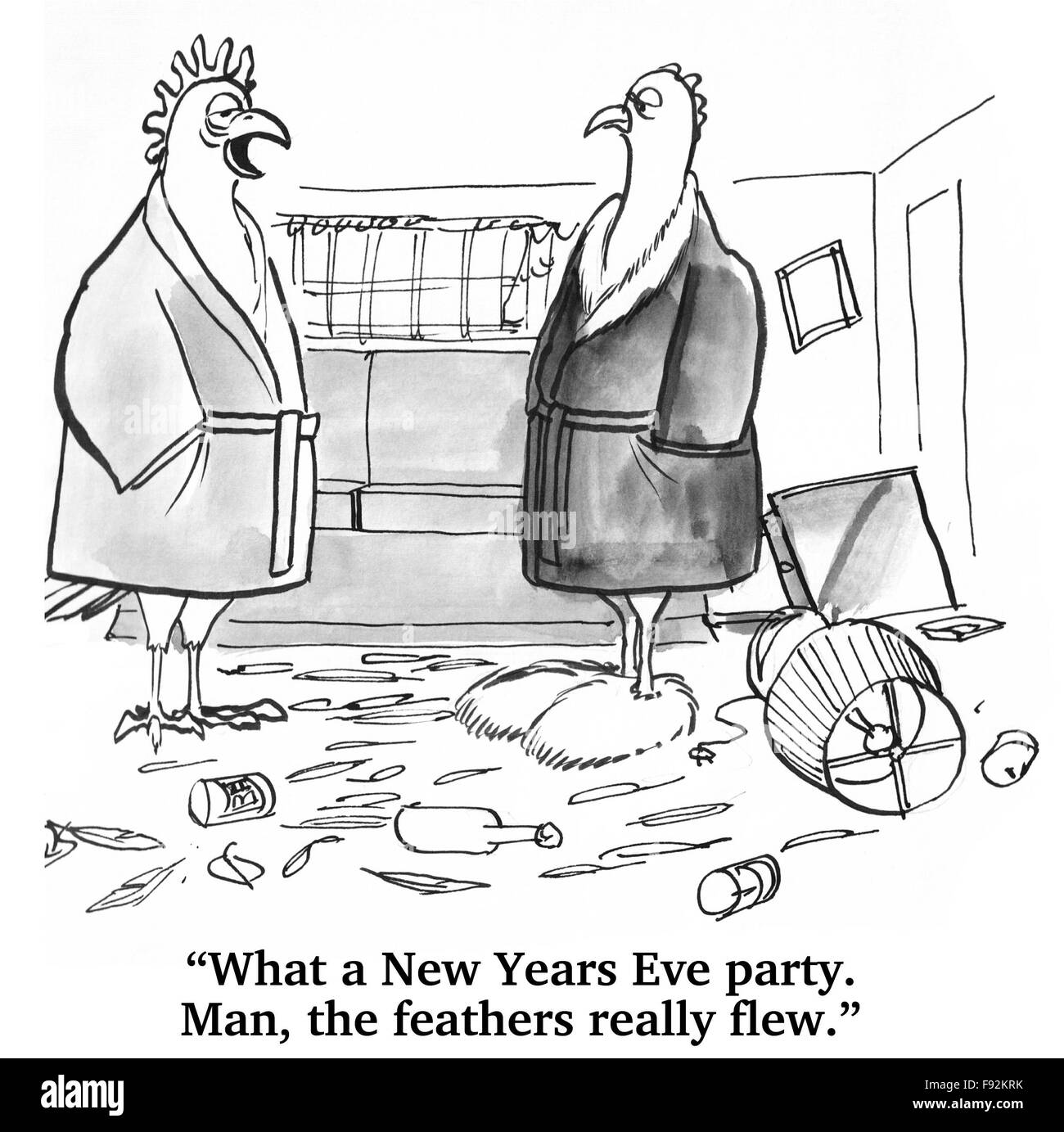 Party new year Black and White Stock Photos & Images - Alamy