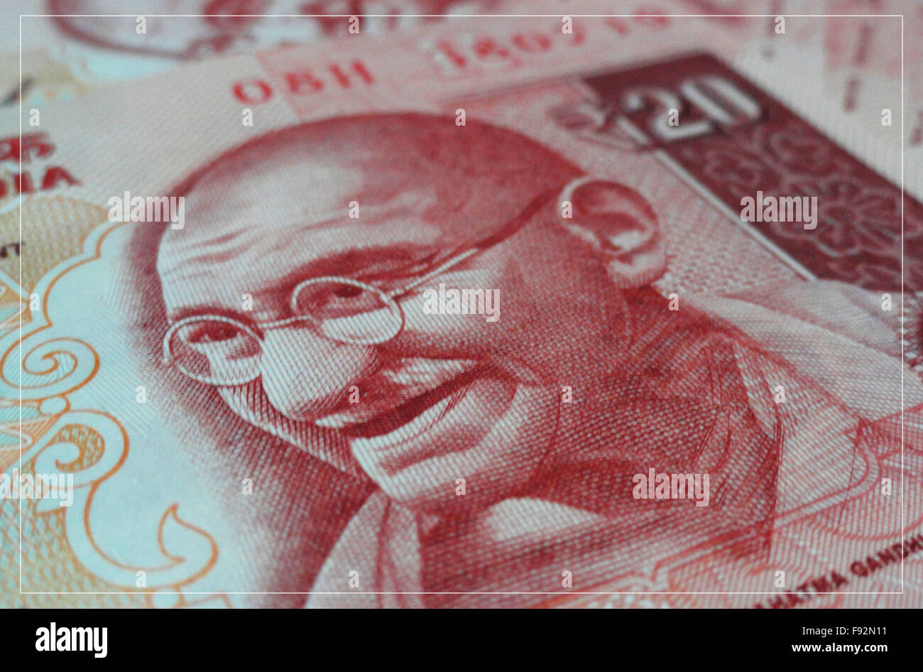 Indian twenty rupee note hi-res stock photography and images - Alamy