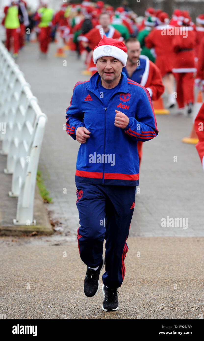 The annual Manchester United Foundation Santa Run, Old Trafford ...