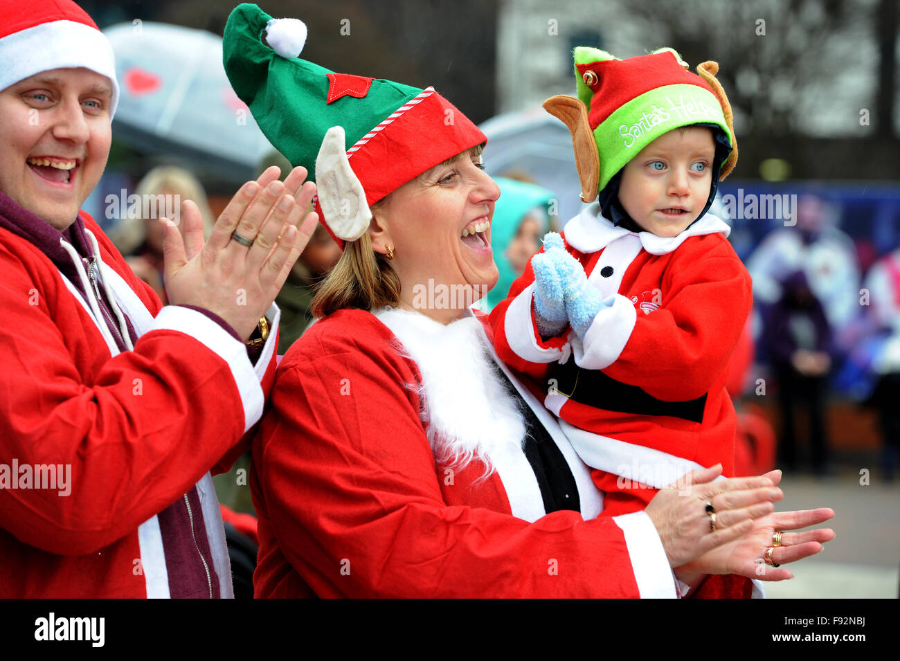 The annual Manchester United Foundation Santa Run, Old Trafford ...