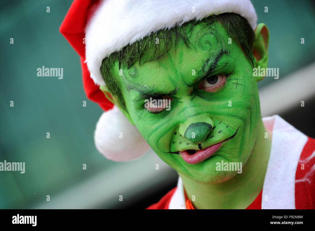 The annual Manchester United Foundation Santa Run, Old Trafford ...