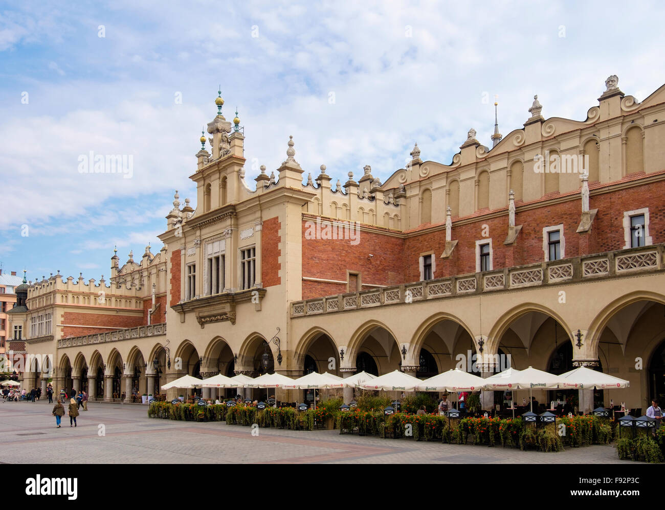 13th century Sukiennice (the Cloth Hall or Drapers' Hall) with ...