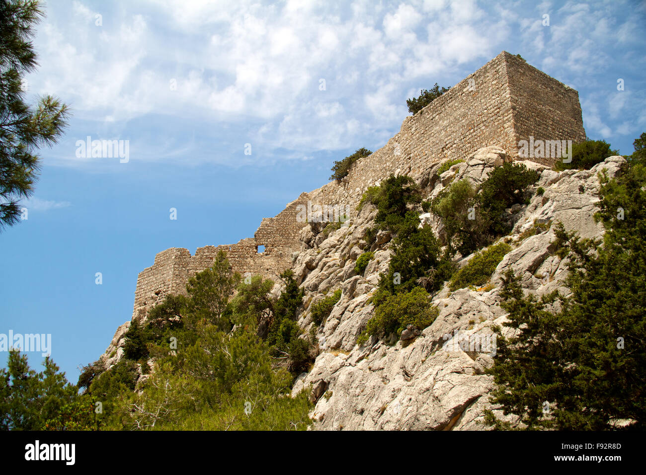 Ancient ruins on Rhodes island, Greece Stock Photo - Alamy