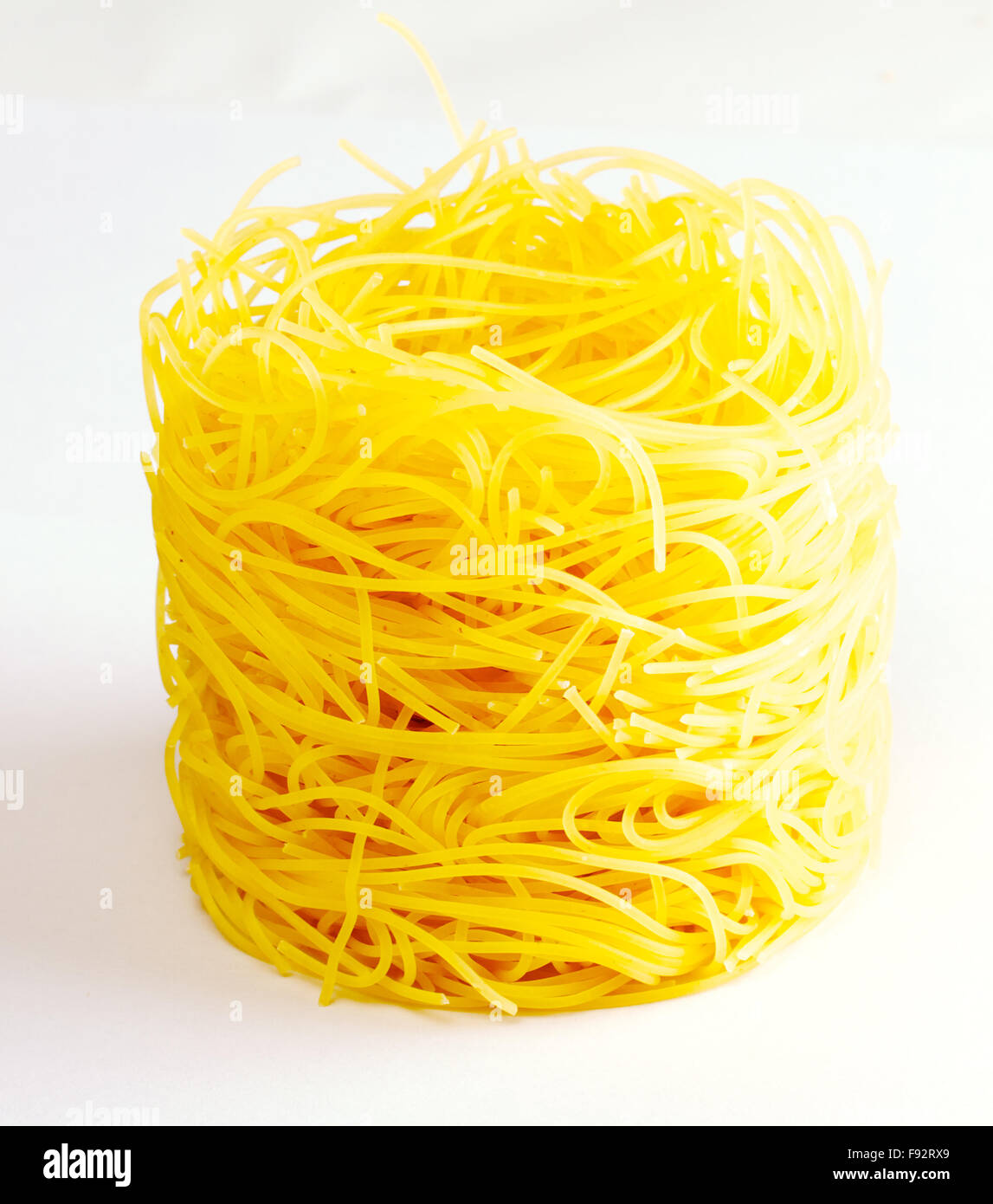 dried italian pasta (macaroni) isolated on white background Stock Photo ...