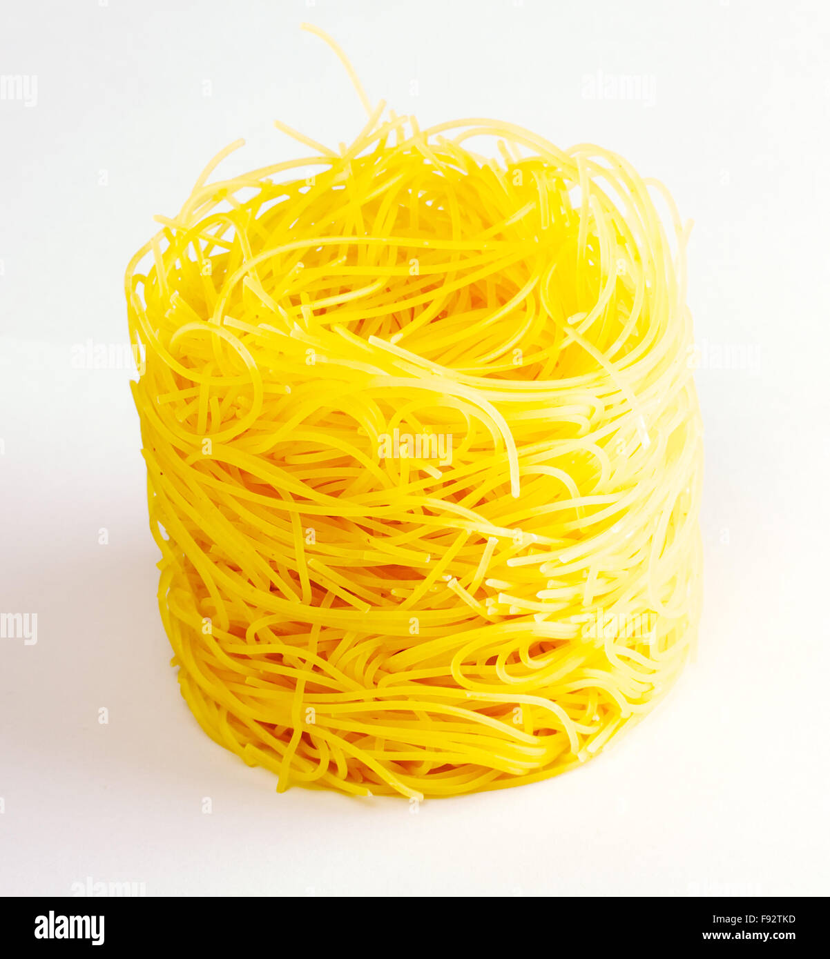 dried italian pasta (macaroni) isolated on white background Stock Photo ...