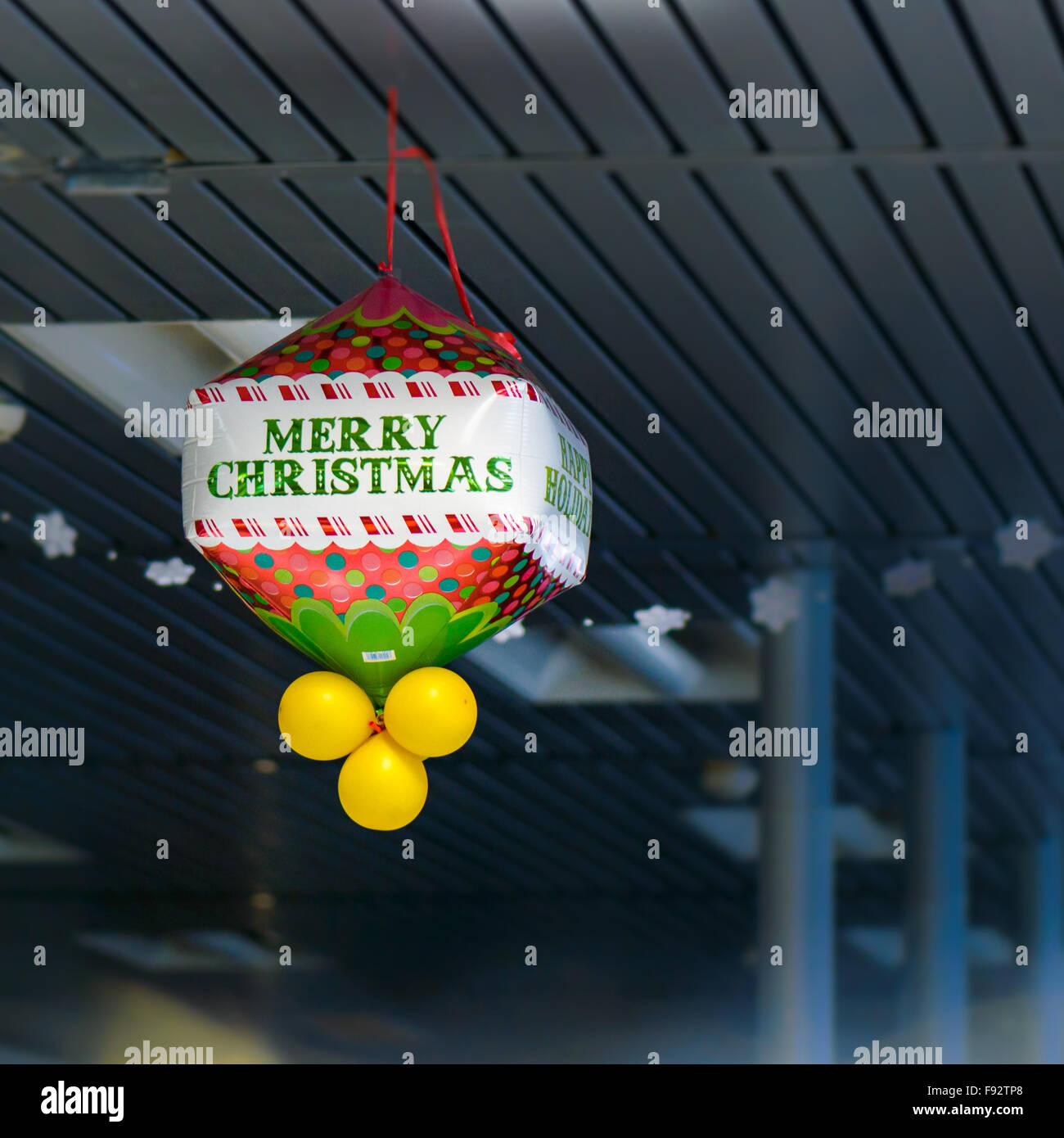 nice and colorful big decorations for Christmas Stock Photo - Alamy
