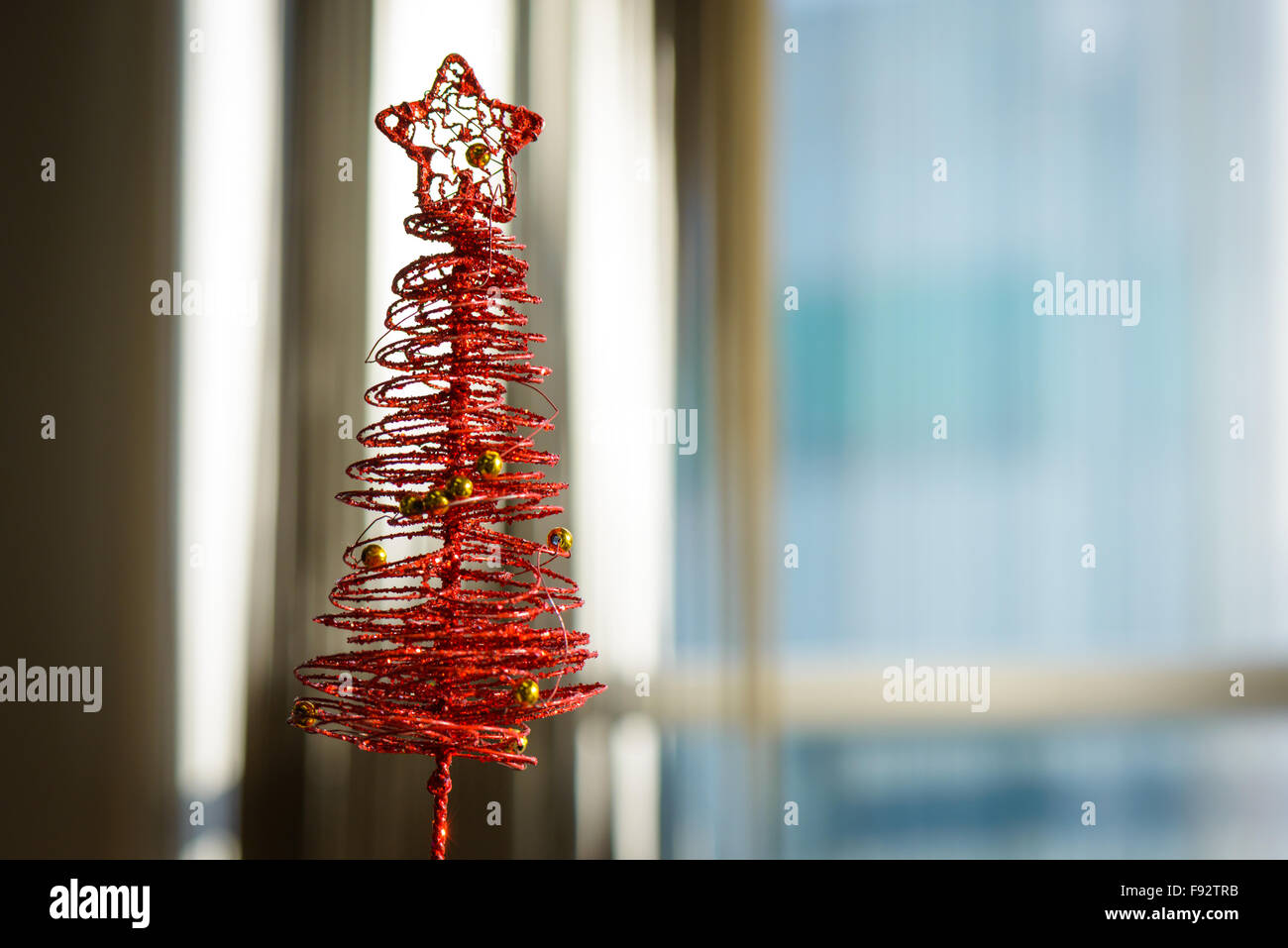 nice little red christmas tree decorations for Christmas Stock Photo ...