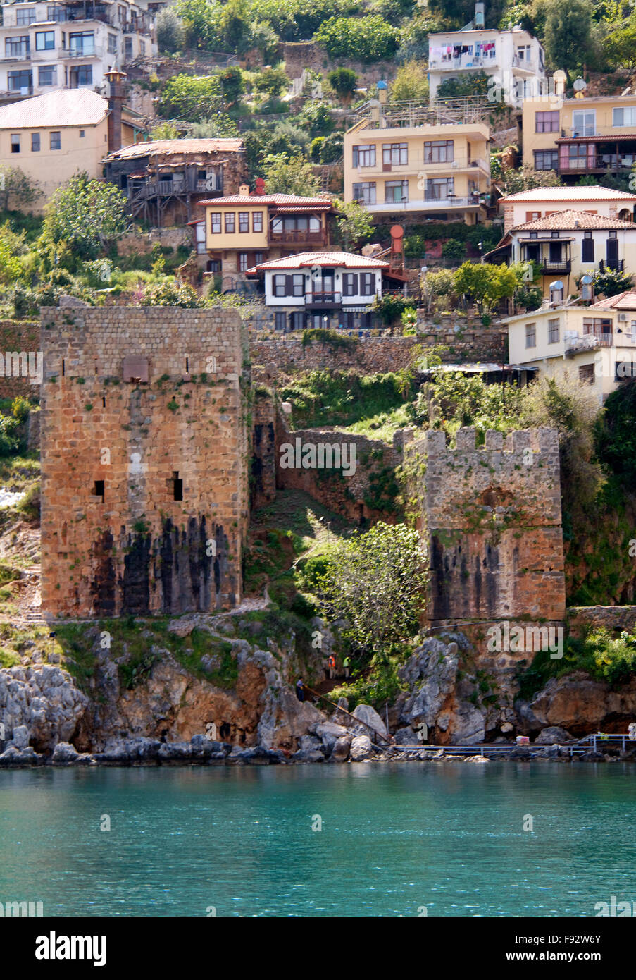 alanya castle view Stock Photo - Alamy