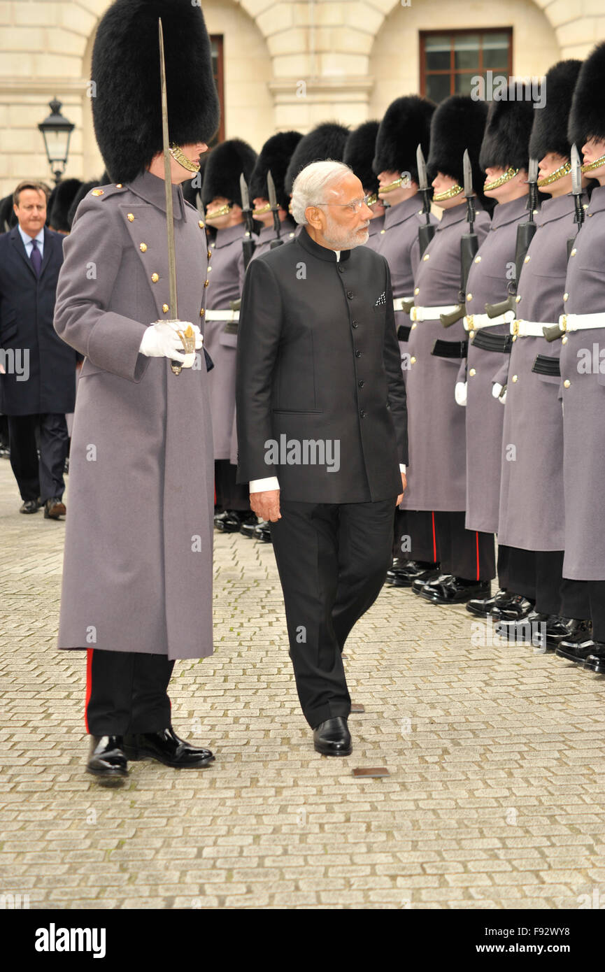 Indian Prime Minister Modi visits the U.K. and is greeted by David ...