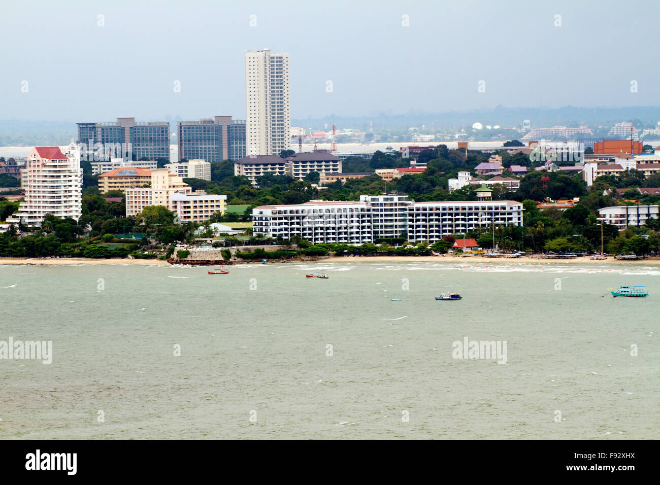 PATTAYA - SEPTEMBER 10 : Pattaya-city birds view September 10, 2011 in ...