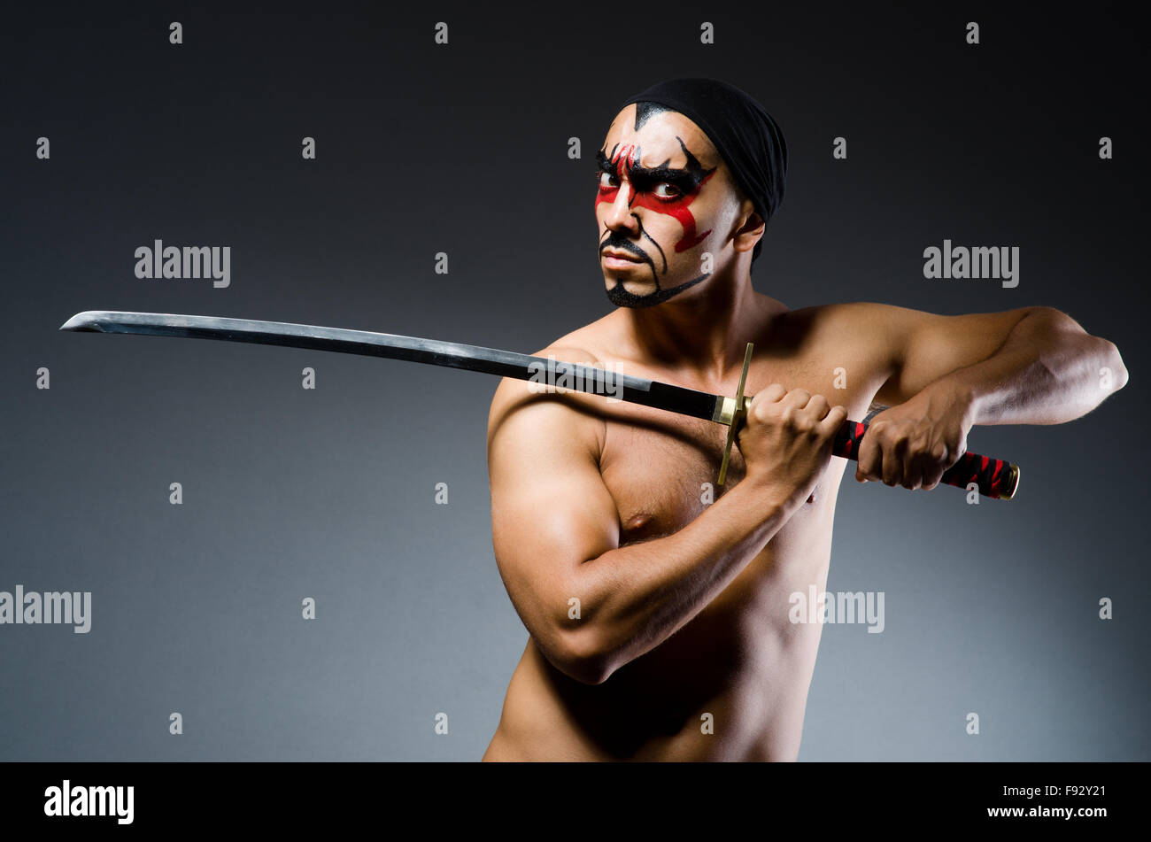 Muscular samurai sword hi-res stock photography and images - Alamy