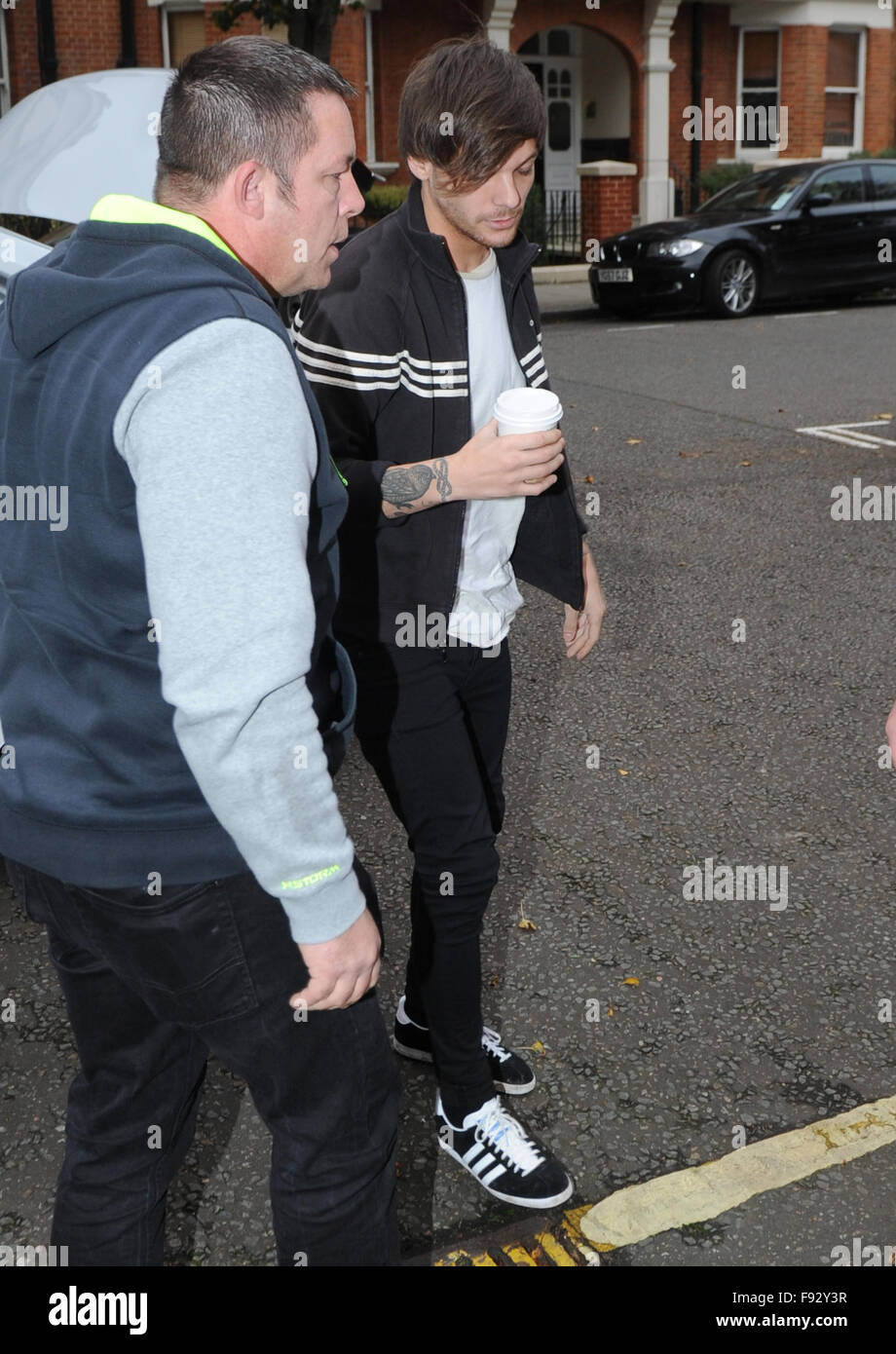 One Direction at BBC Studios in London Featuring: Louis Tomlinson Where ...