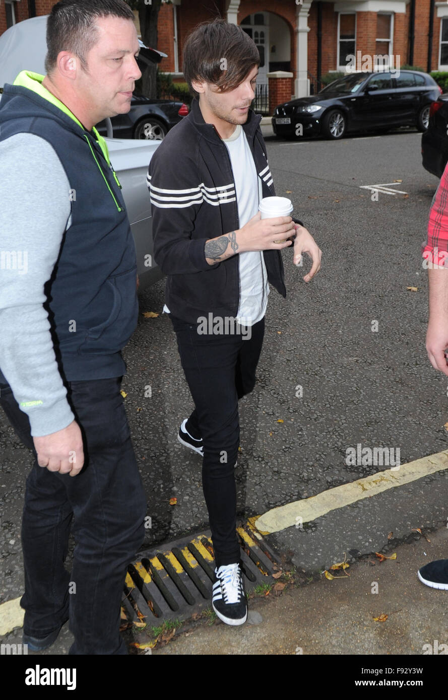 One Direction at BBC Studios in London Featuring: Louis Tomlinson Where ...