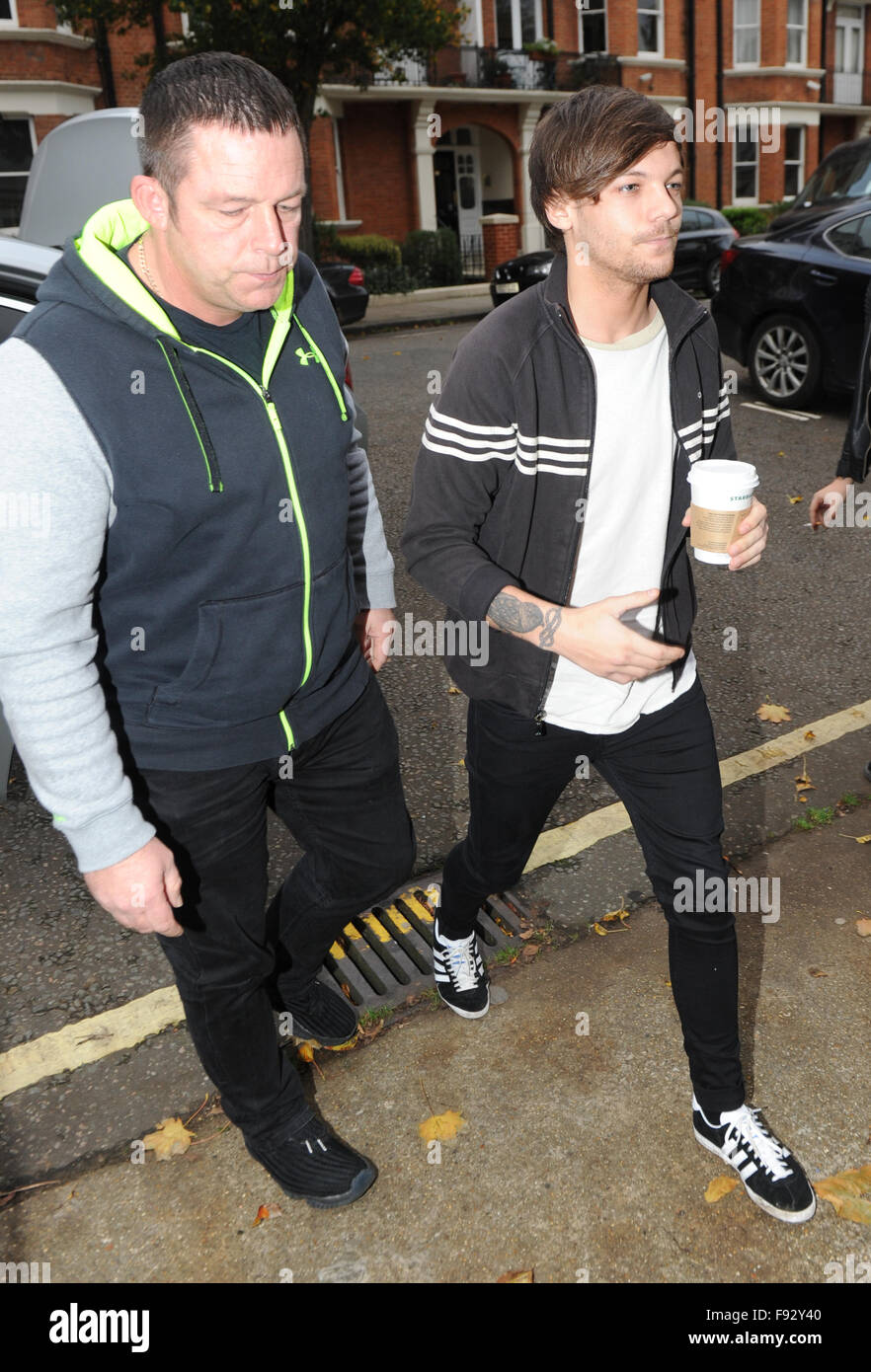 One Direction at BBC Studios in London Featuring: Louis Tomlinson Where ...