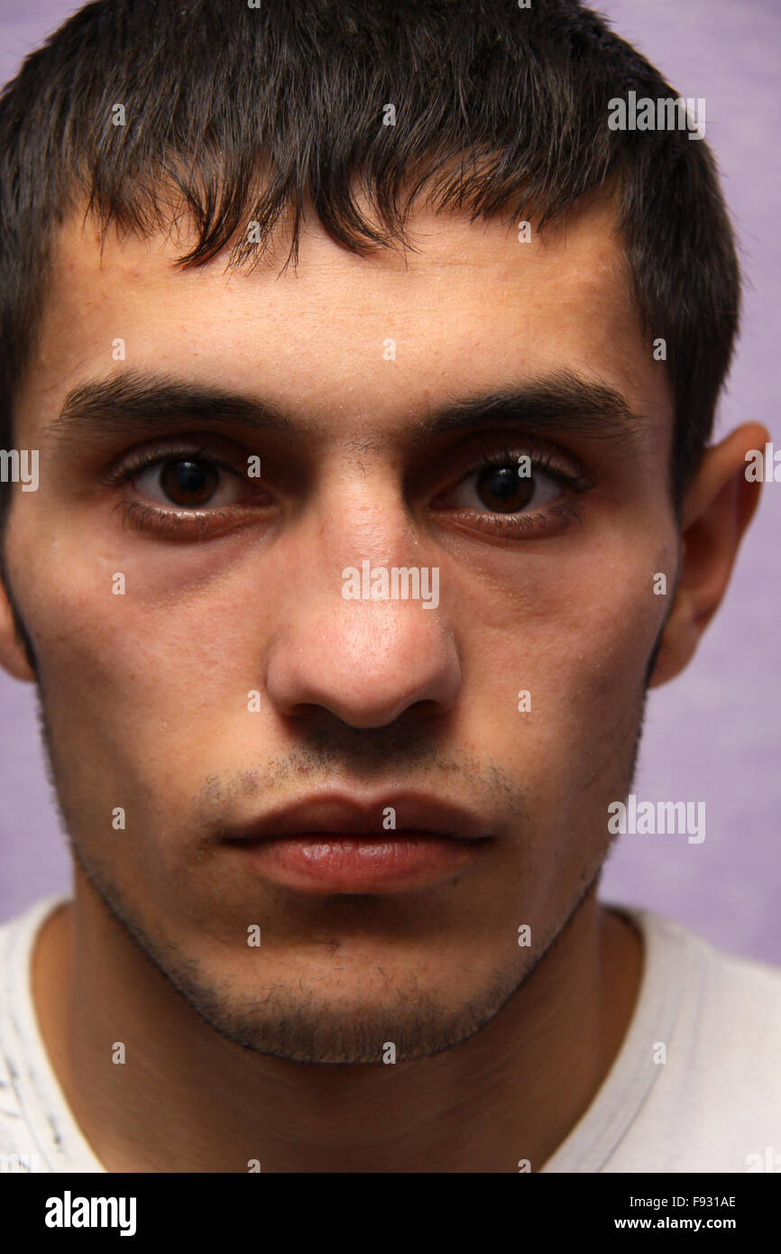 evil guy face Stock Photo - Alamy