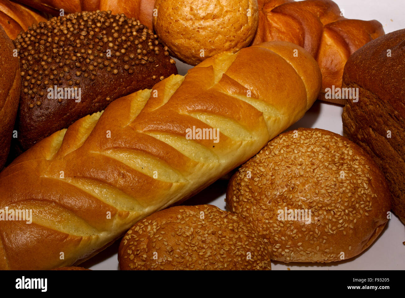 assortment of baked bread Stock Photo - Alamy