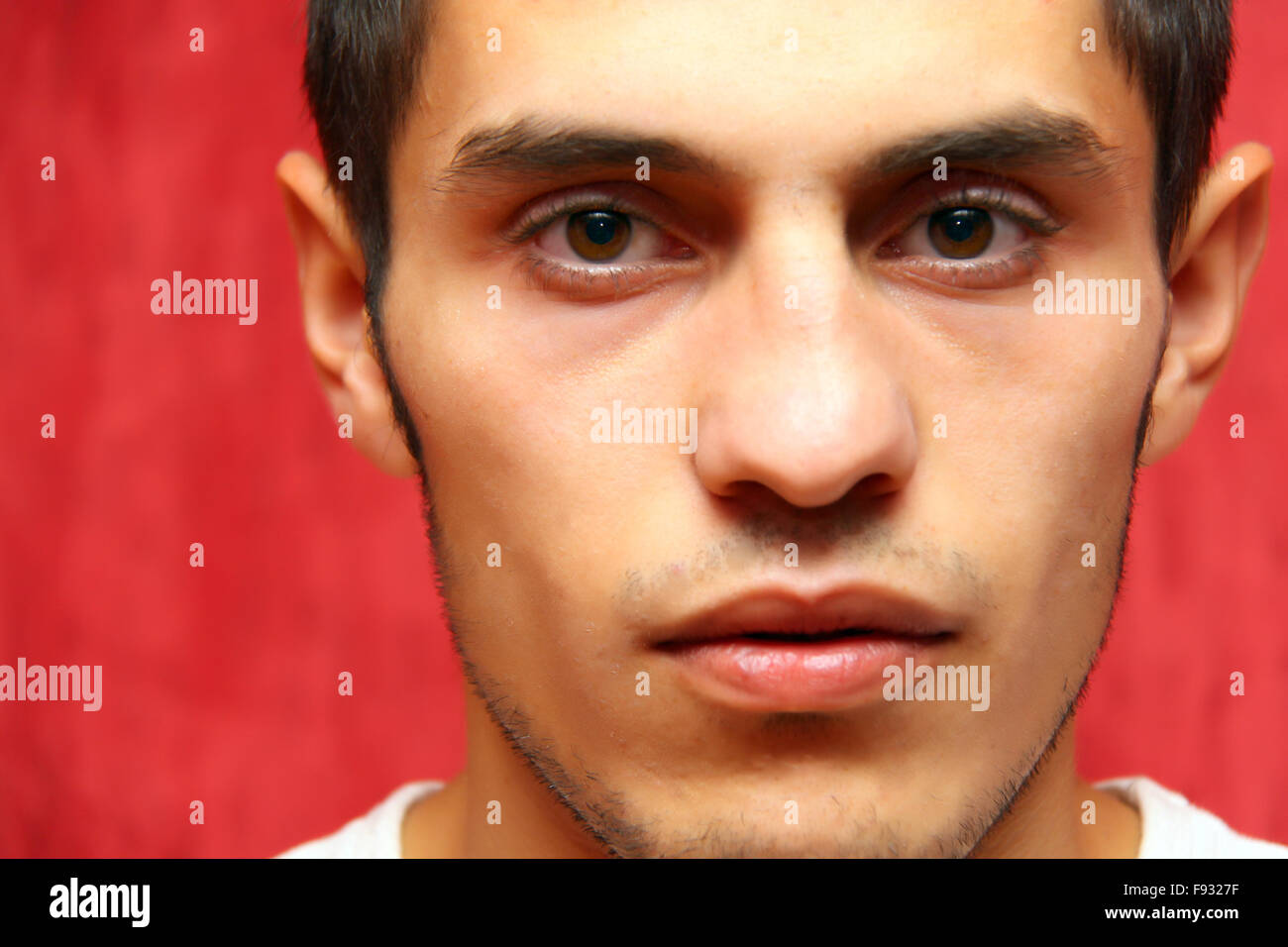 evil guy face Stock Photo - Alamy