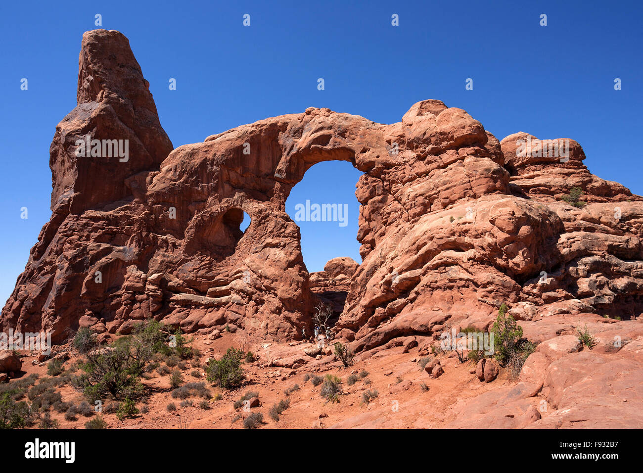 Turret Arch, The Windows Selection, Arches National Park, Utah, USA ...