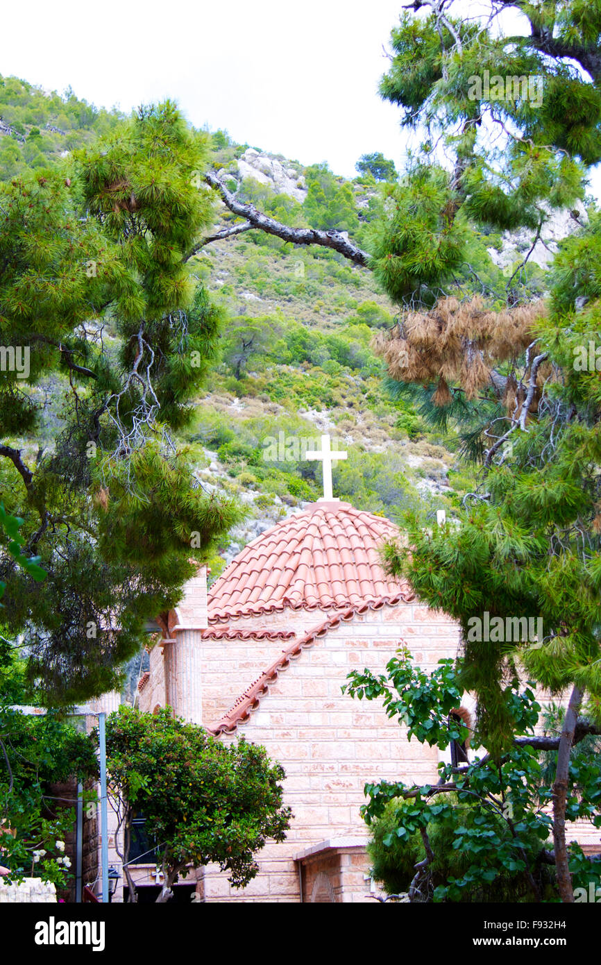 Greek orthodox monastery Stock Photo - Alamy