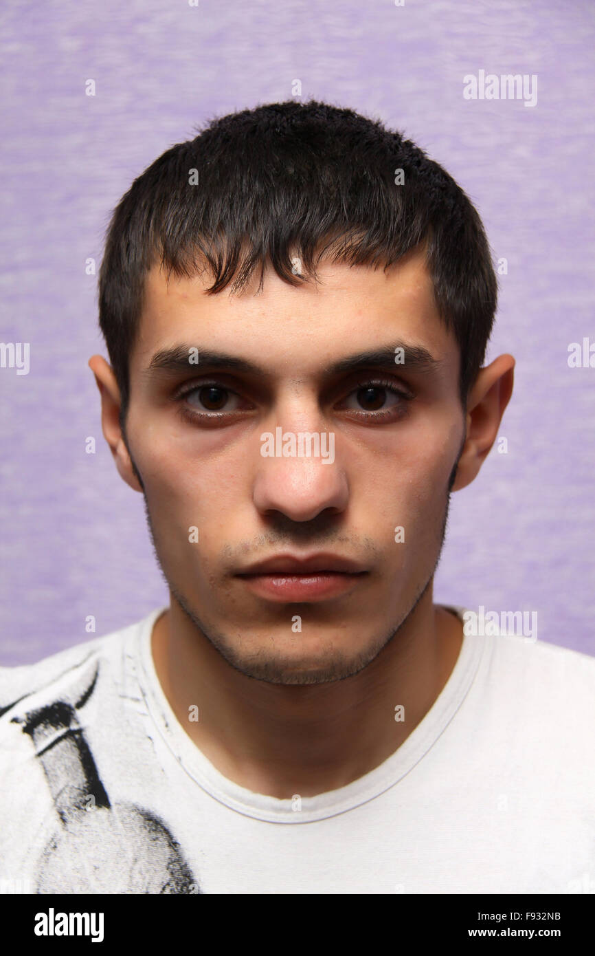 evil guy face Stock Photo - Alamy