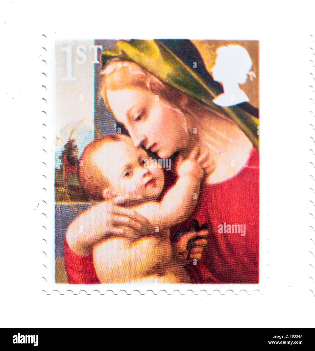 christmas first class stamp Stock Photo - Alamy