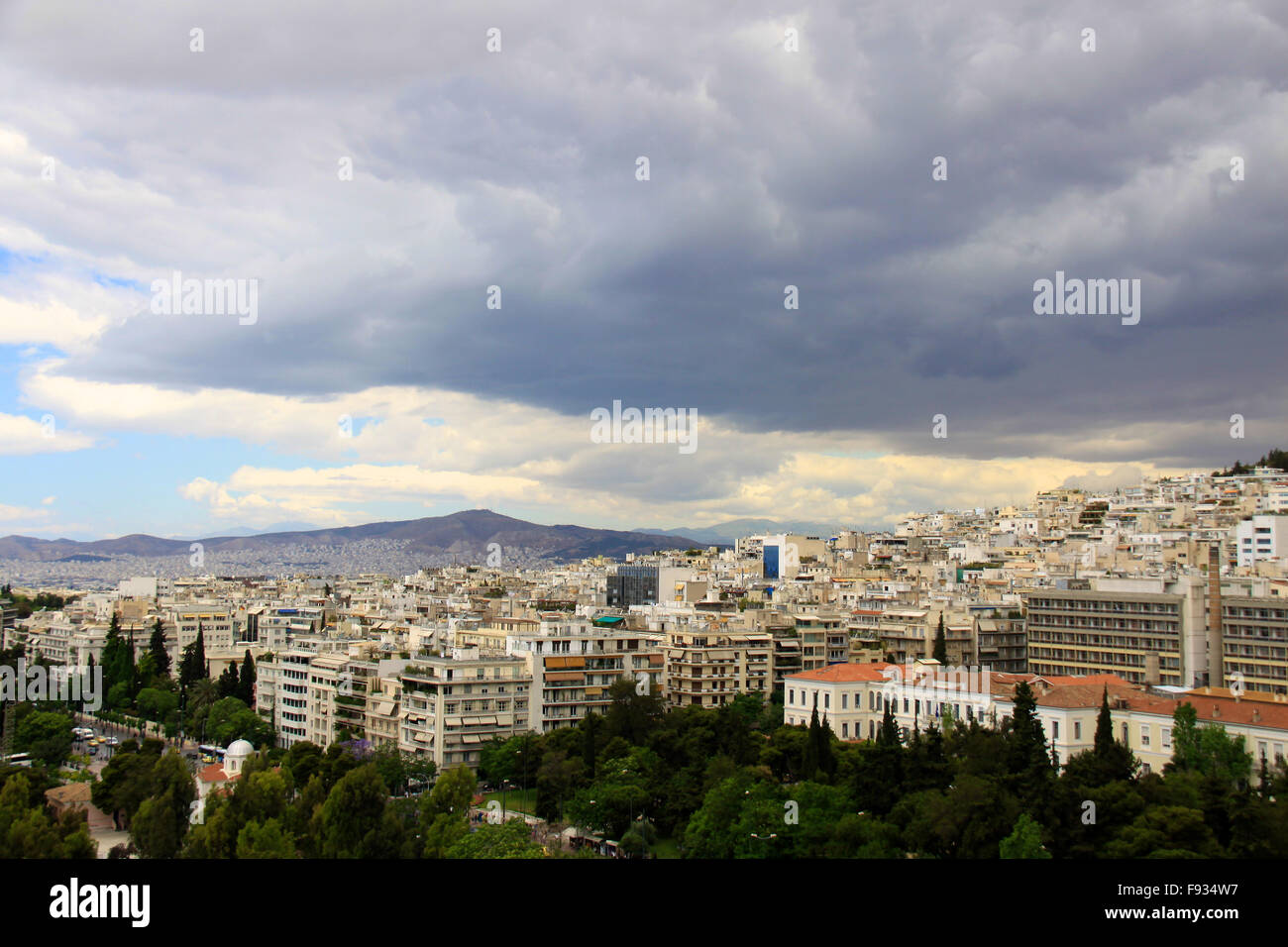 view Athens is a capital of Greece Stock Photo - Alamy