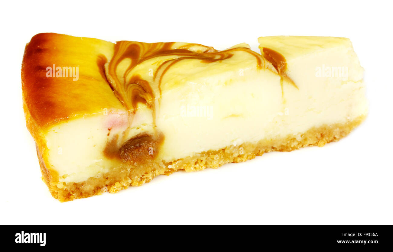 Cheesecake isolated on white background Stock Photo - Alamy
