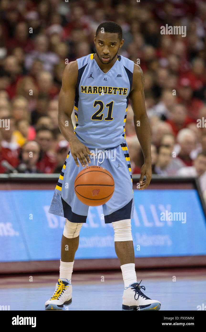 Madison, WI, USA. 12th Dec, 2015. Marquette Golden Eagles guard Traci ...