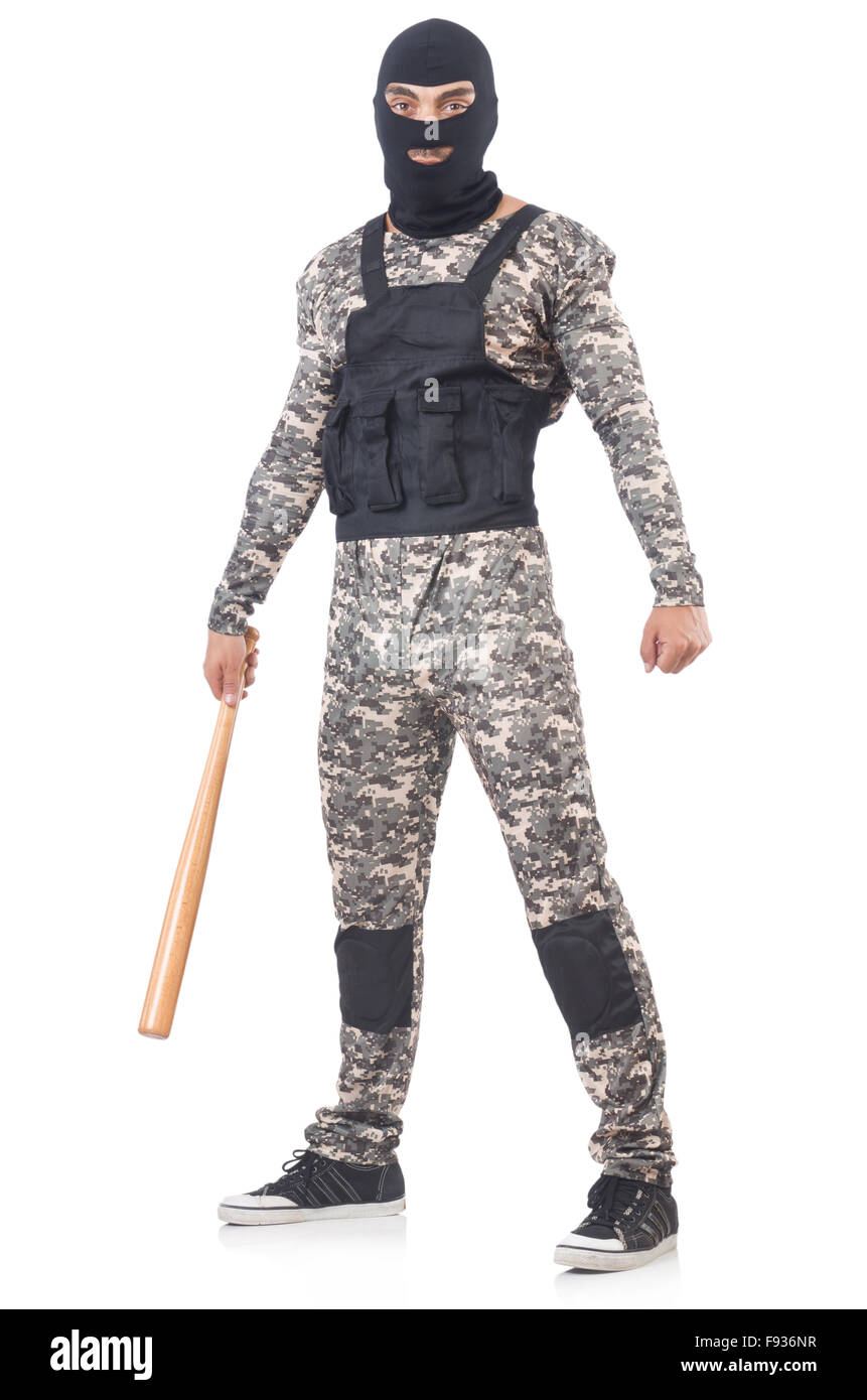 Army police baton isolated hi-res stock photography and images - Alamy