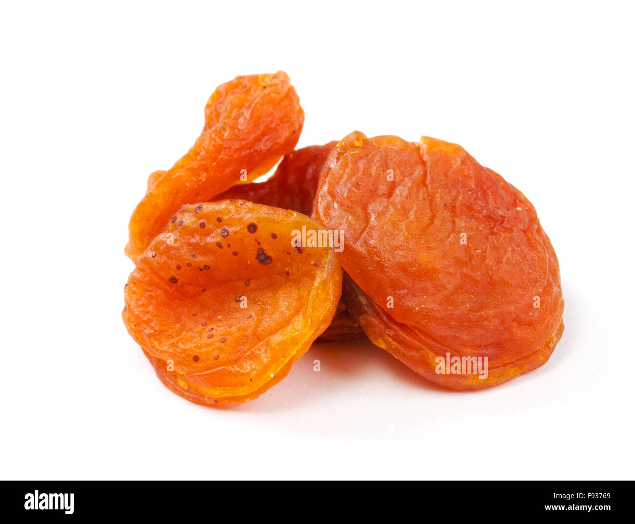 Dry apricot fruit on white background Stock Photo - Alamy
