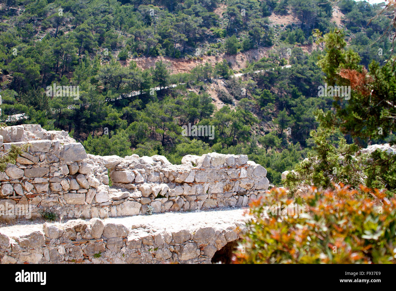 Ancient ruins on Rhodes island, Greece Stock Photo - Alamy