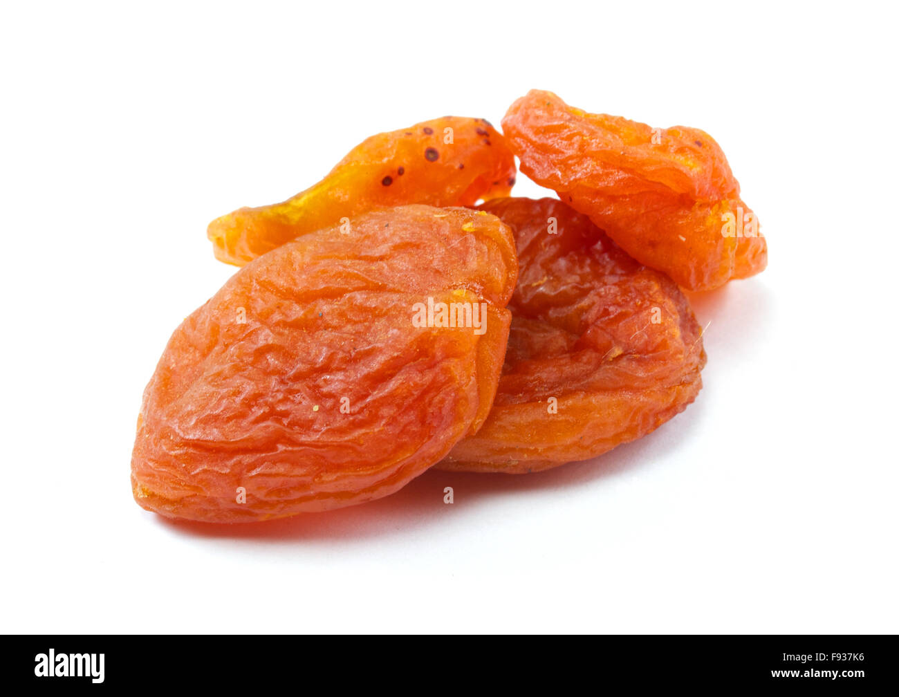 Dry apricot fruit on white background Stock Photo - Alamy