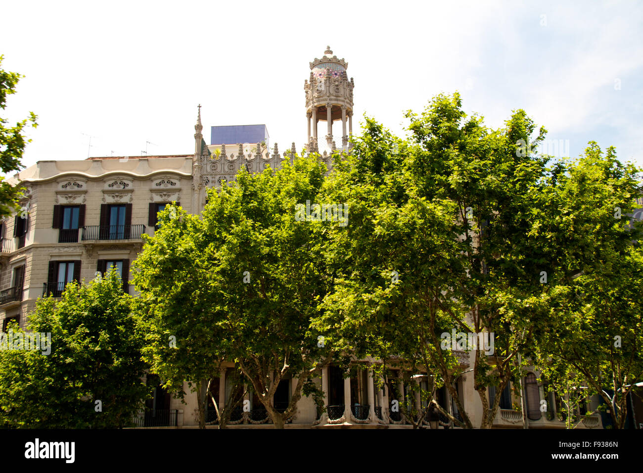 Aerial view of Barcelona and its skyline, Spain Stock Photo - Alamy