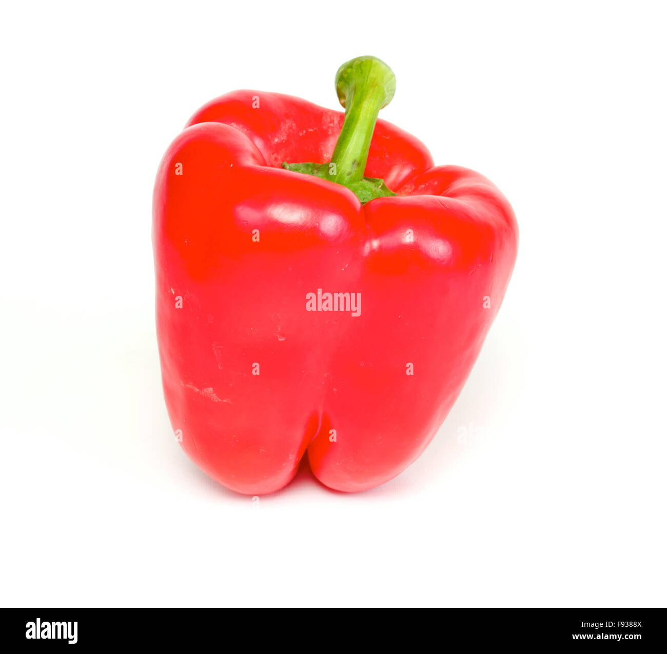 Bright red pepper isolated on white Stock Photo - Alamy