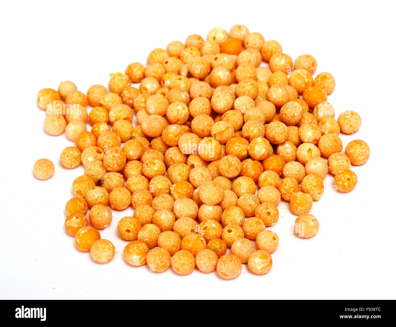 A small handful of chick-pea. Beans isolated on a white background ...