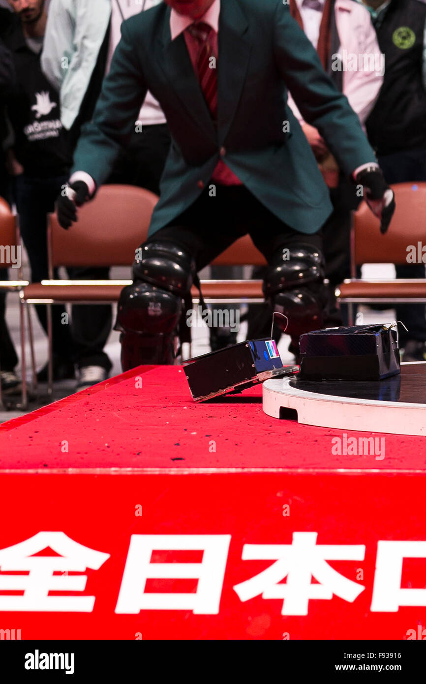 Sumo robots fight at the International Robot Sumo Tournament 2015, in ...