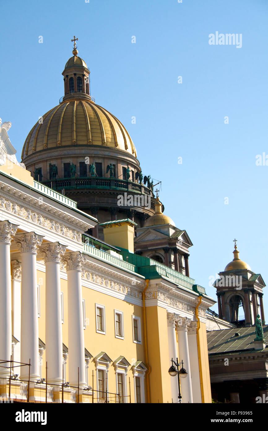 Saint-Petersburg, Russia. Cupola of St.Isaac's Cathedral Stock Photo ...