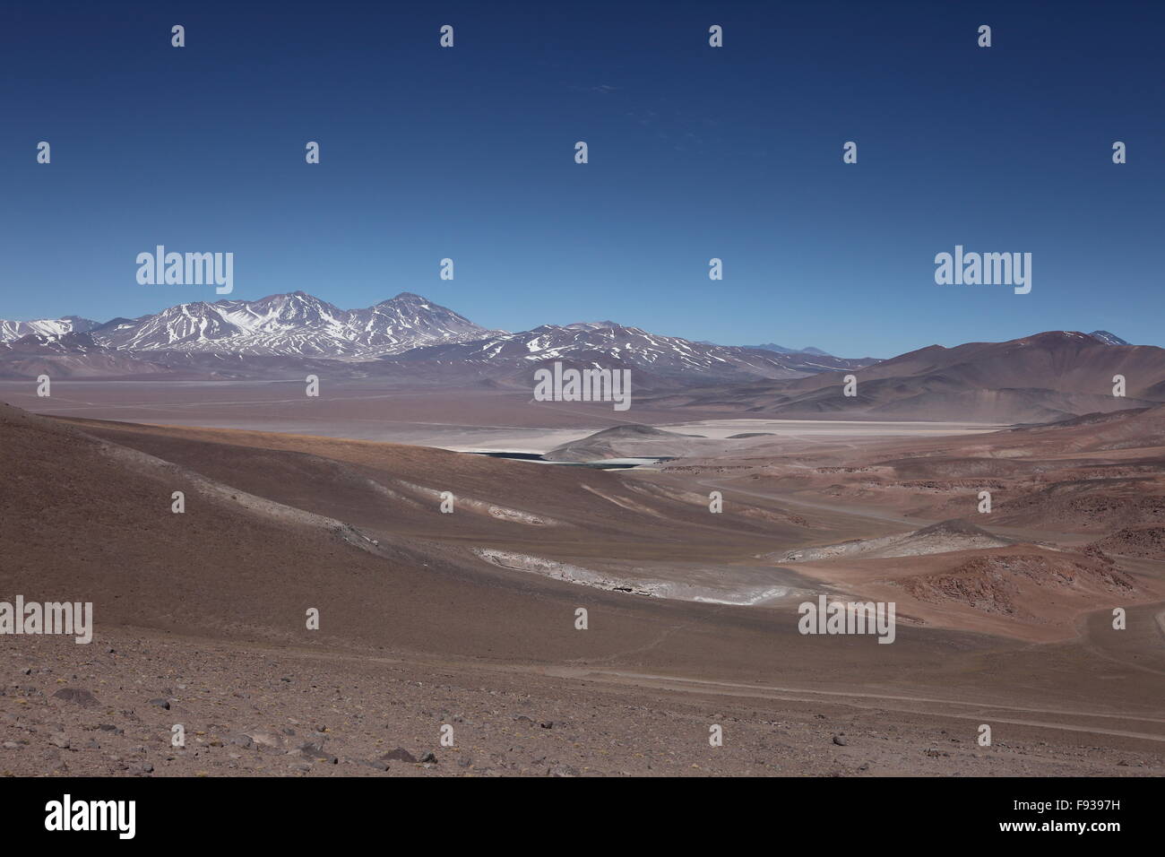 Mountain pass from Chile to Argentina. Passo San Francisco. San ...
