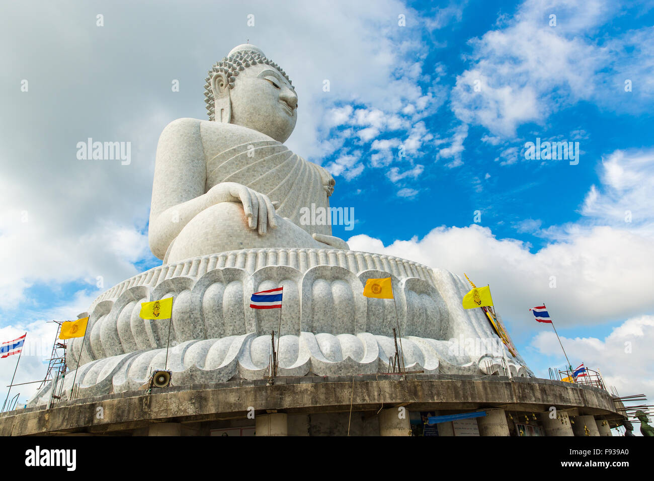Big Buddha monument on island of Phuket in Thailand. Formal name is Pra ...