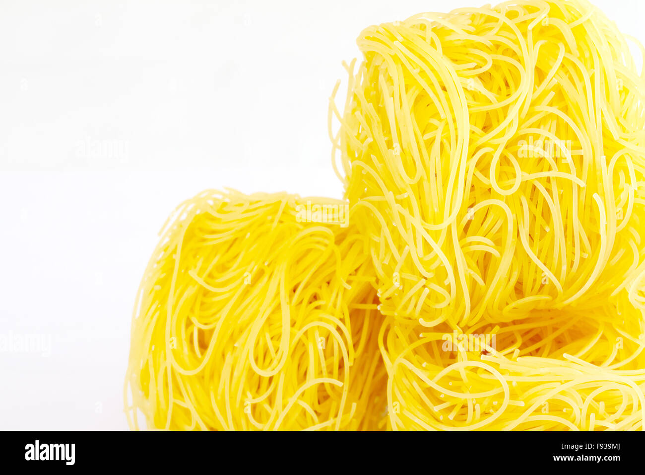 dried italian pasta (macaroni) isolated on white background Stock Photo ...