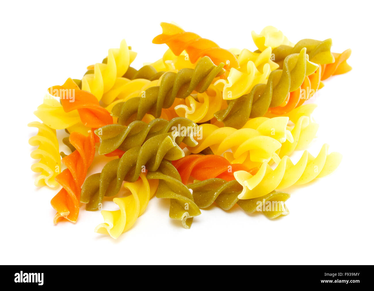 dried italian pasta (macaroni) isolated on white background Stock Photo ...