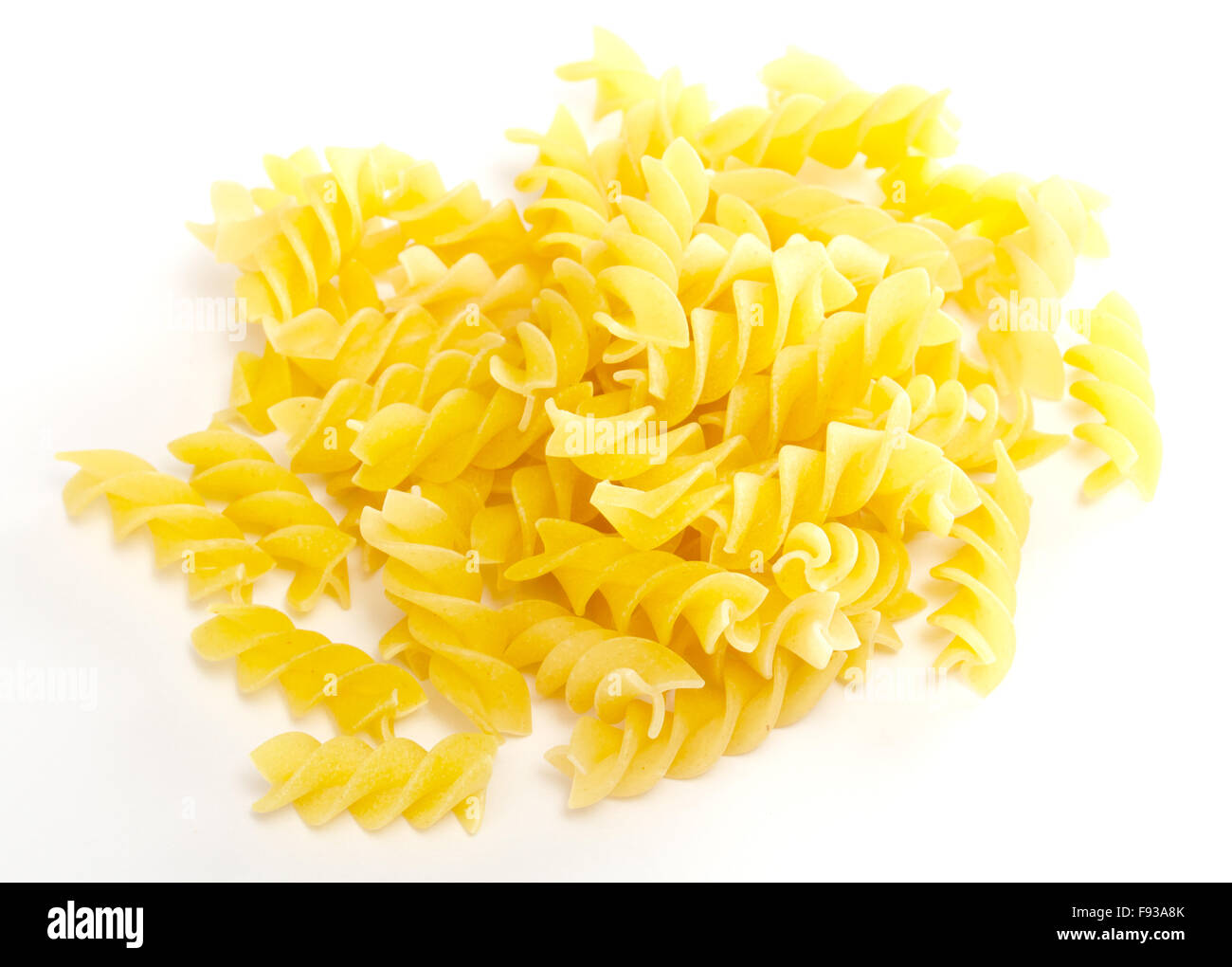 dried italian pasta (macaroni) isolated on white background Stock Photo ...