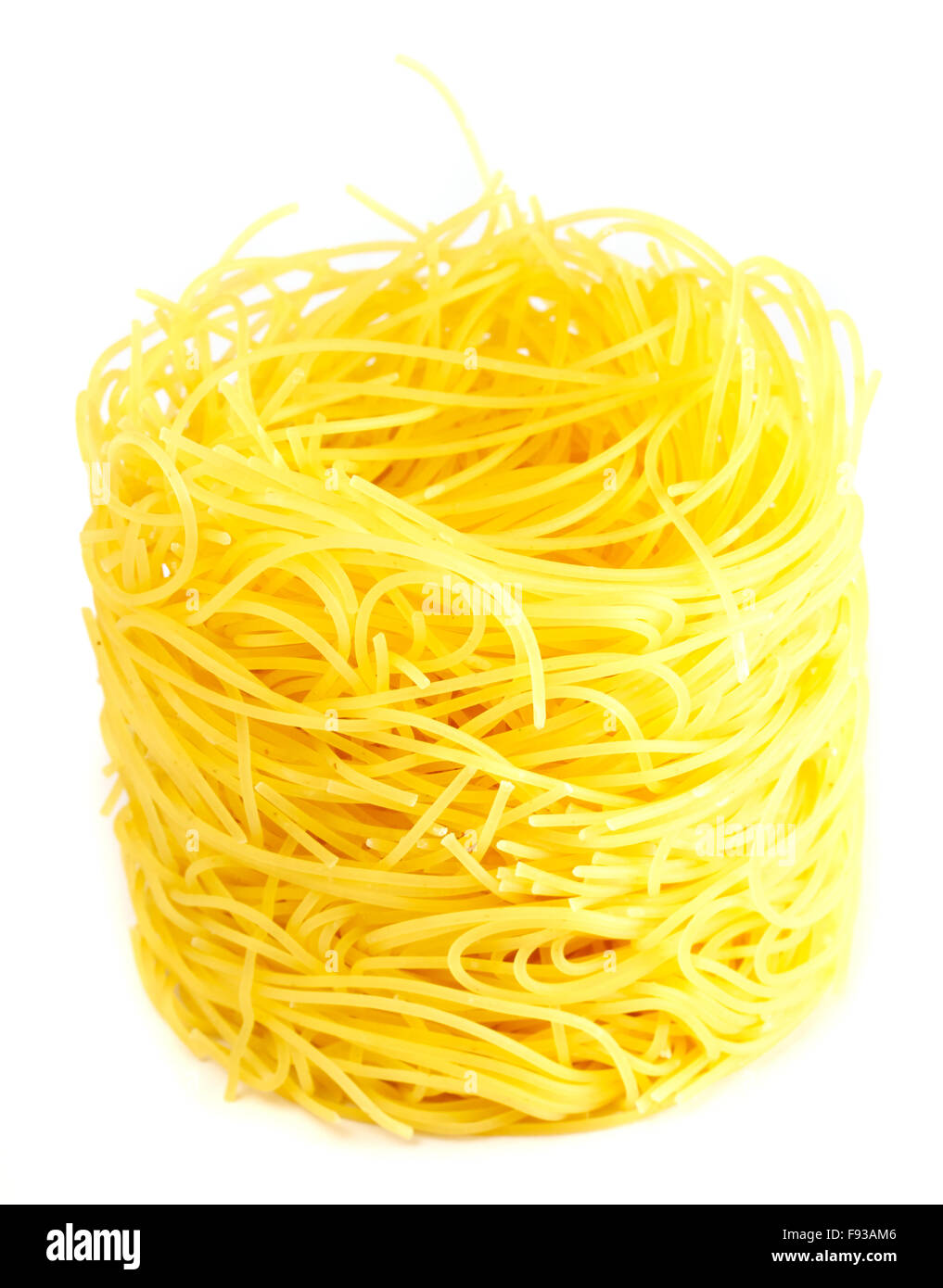 dried italian pasta (macaroni) isolated on white background Stock Photo ...